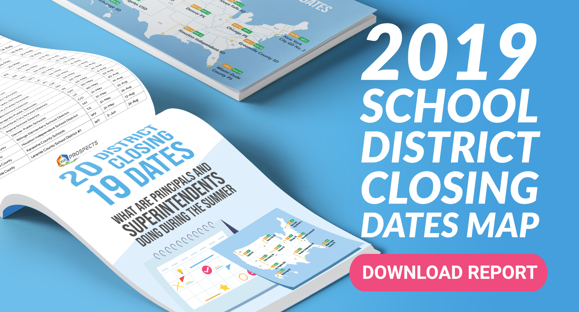 2 Cta 2019 School District Closing Dates Map K12 Prospects