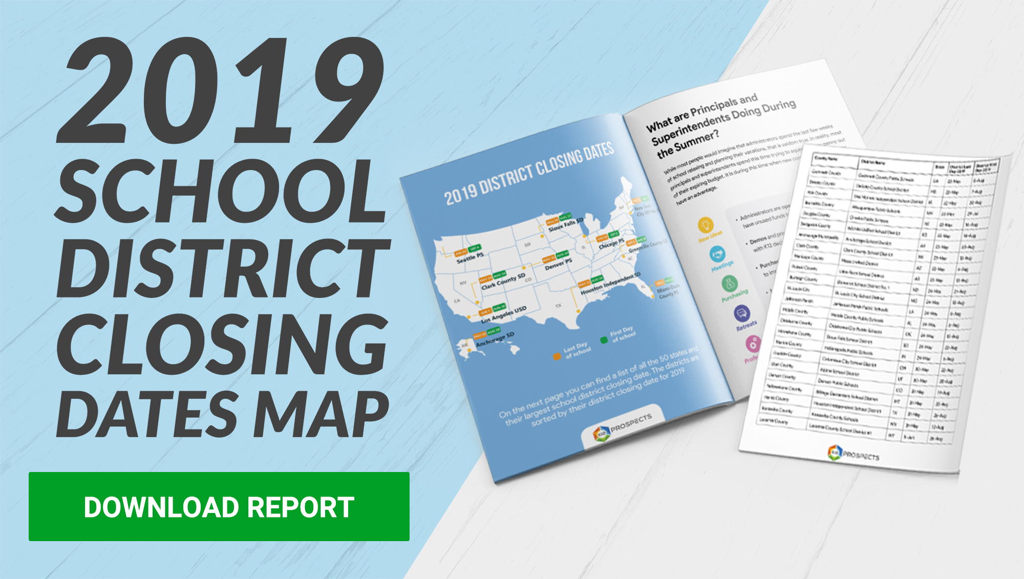 Cta 2019 School District Closing Dates Map K12 Prospects
